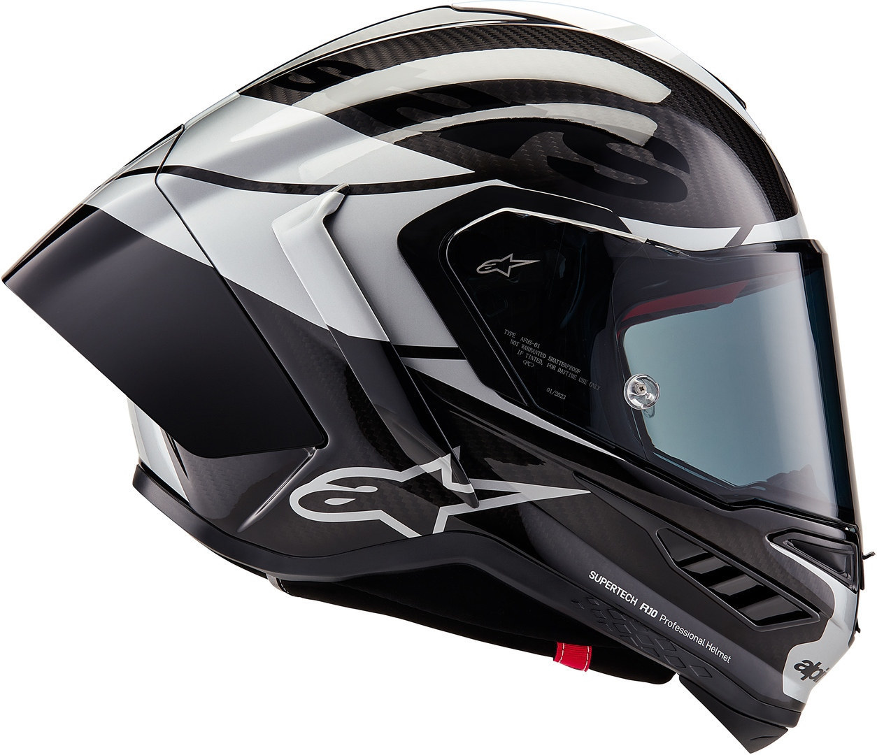 Capacete Alpinestars Supertech R10 Element Carbon - Preto/Branco ...