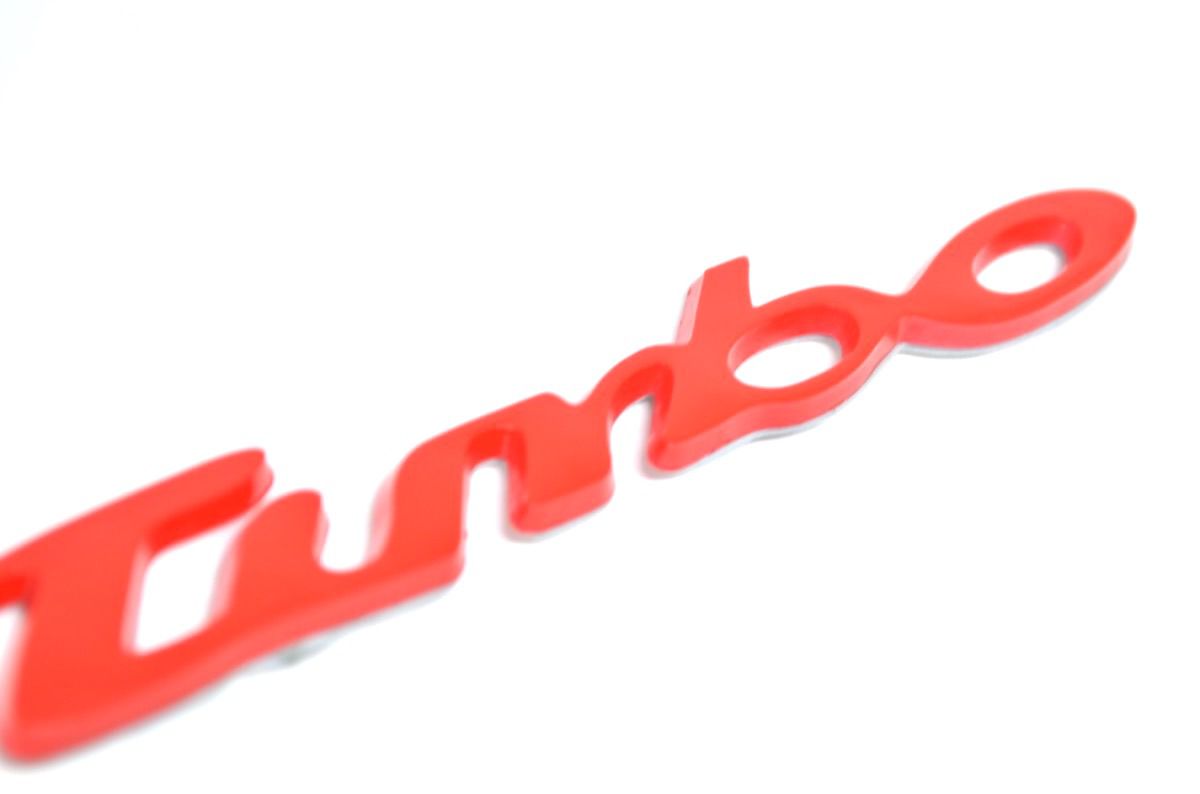 Emblema Turbo Vermelho - Assaliz Import.