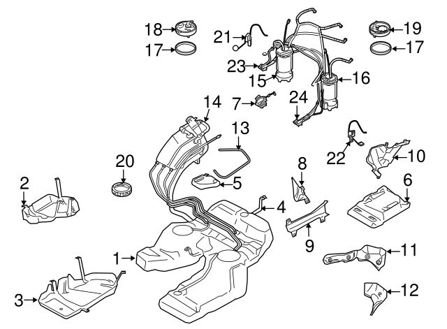 Filtro Combustível Porsche Cayenne Touareg Audi Q7 V6 V8 Vdo 7L0919679 ...