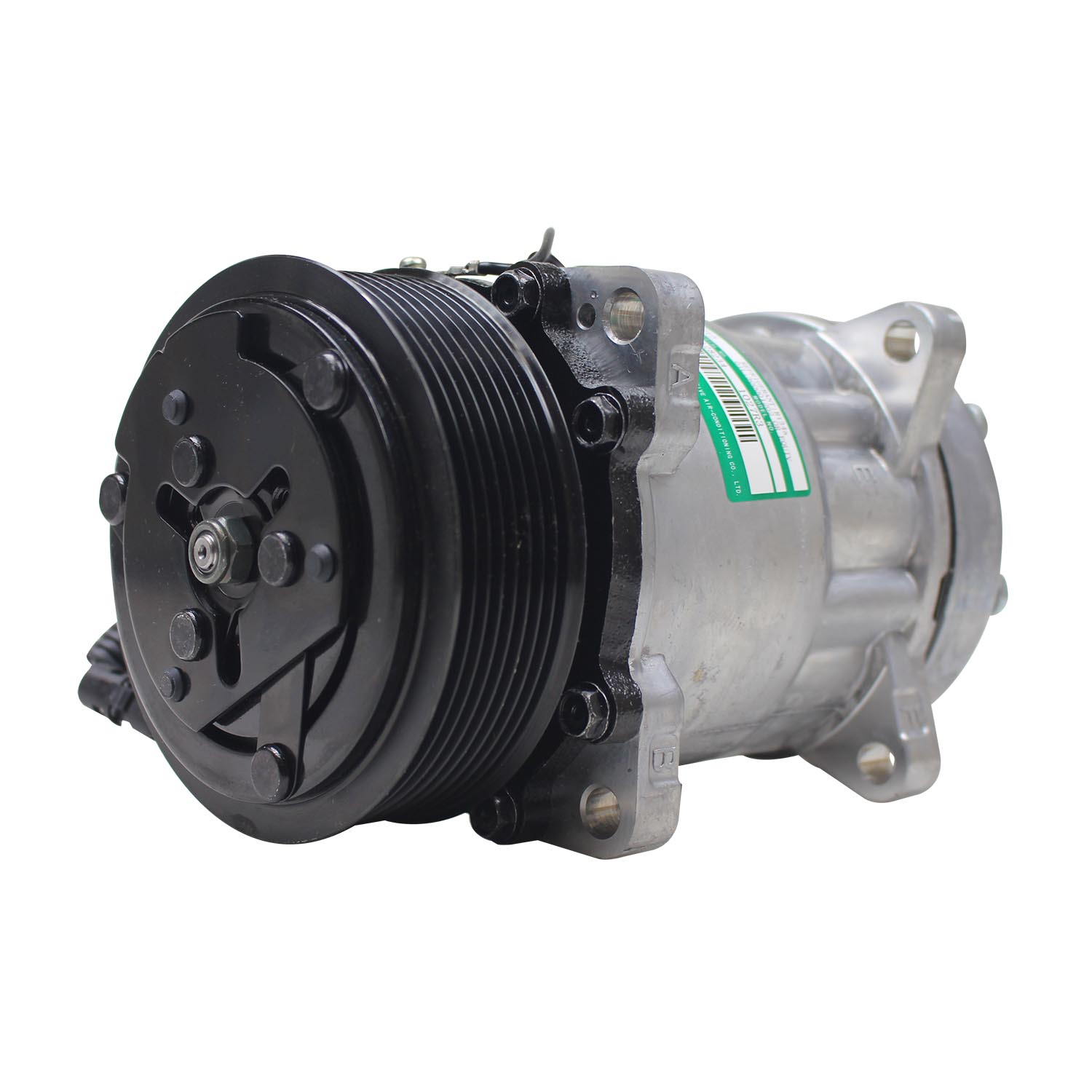 Compressor de Ar Condicionado Sanden Asia 7h15 4864 Polia 8pk 122mm ...