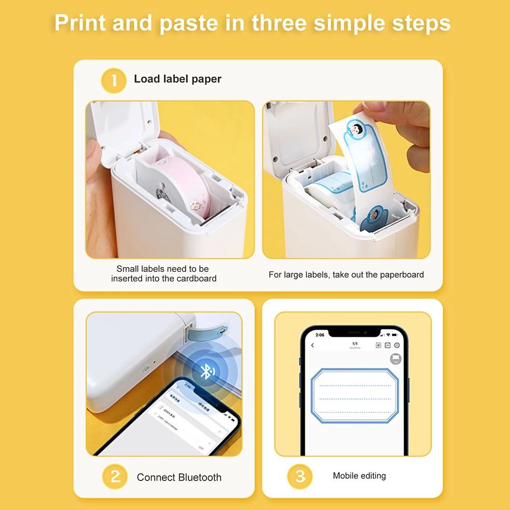 Rolo de etiquetas 50x15mm (125pçs) - Niimbot Brasil