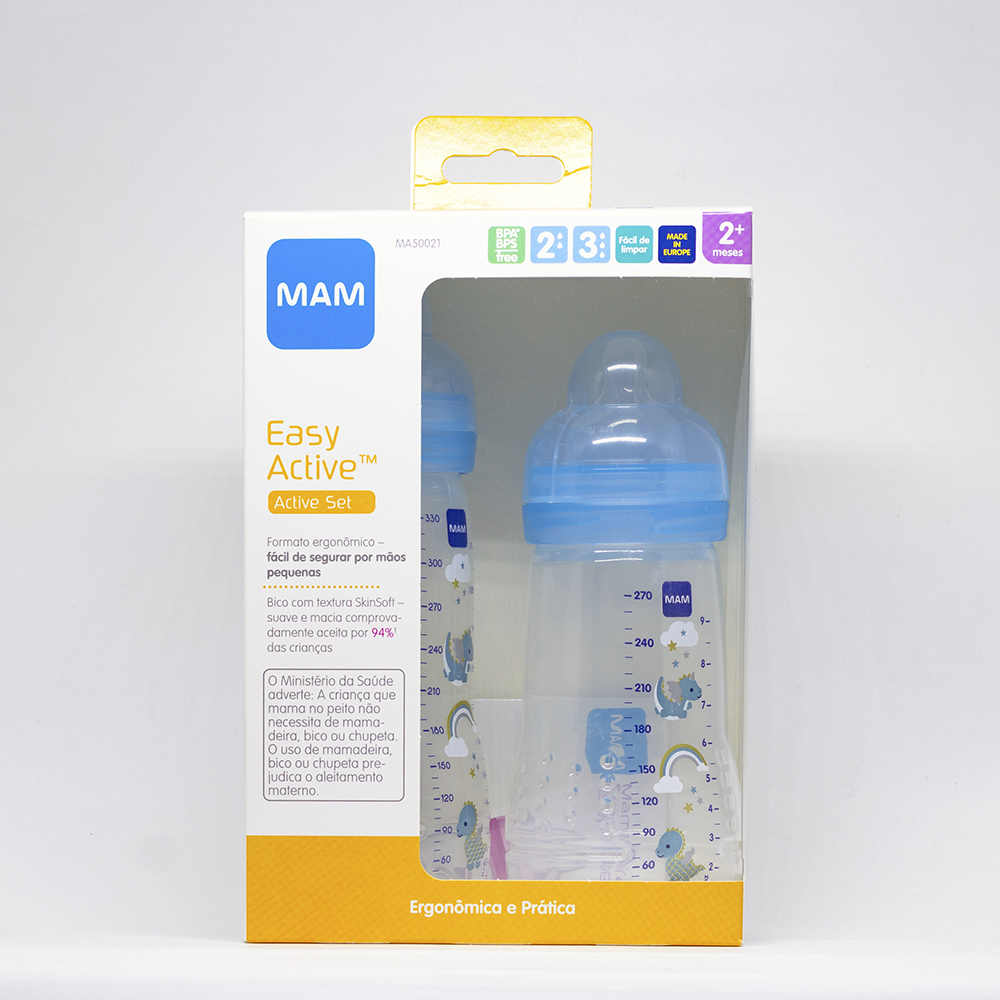KIT MAMADEIRA MAM EASY ACTIVE 50021 AZUL - XODOZINHO