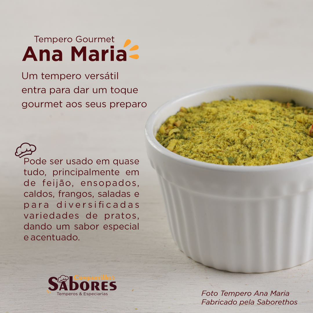 Tempero Ana Maria - Tempero Gourmet - Zero Glutamato - Compartilhe ...