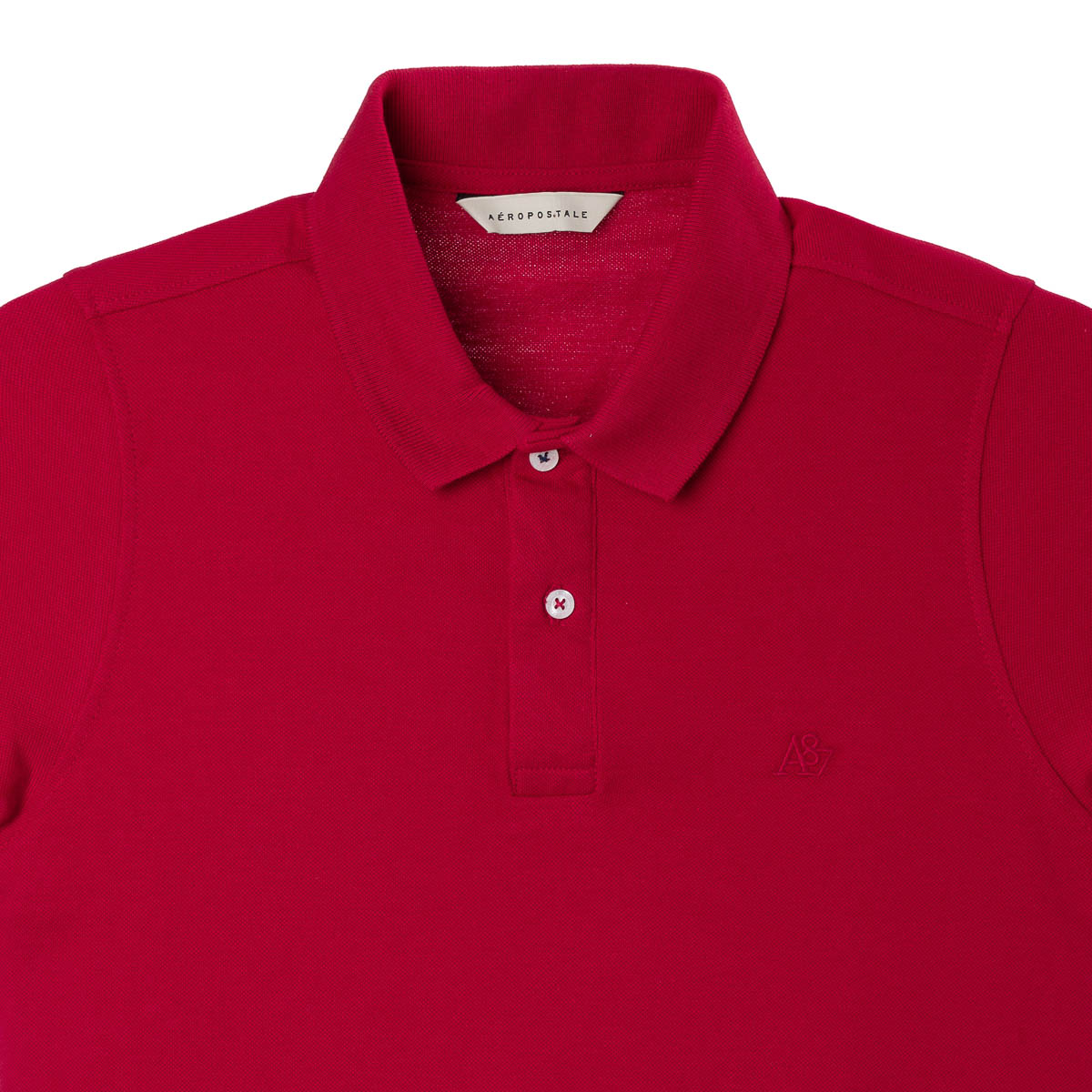Polo Aeropostale Masculina Piquet A87 Monocromatica Cor Vermelha - Sea ...