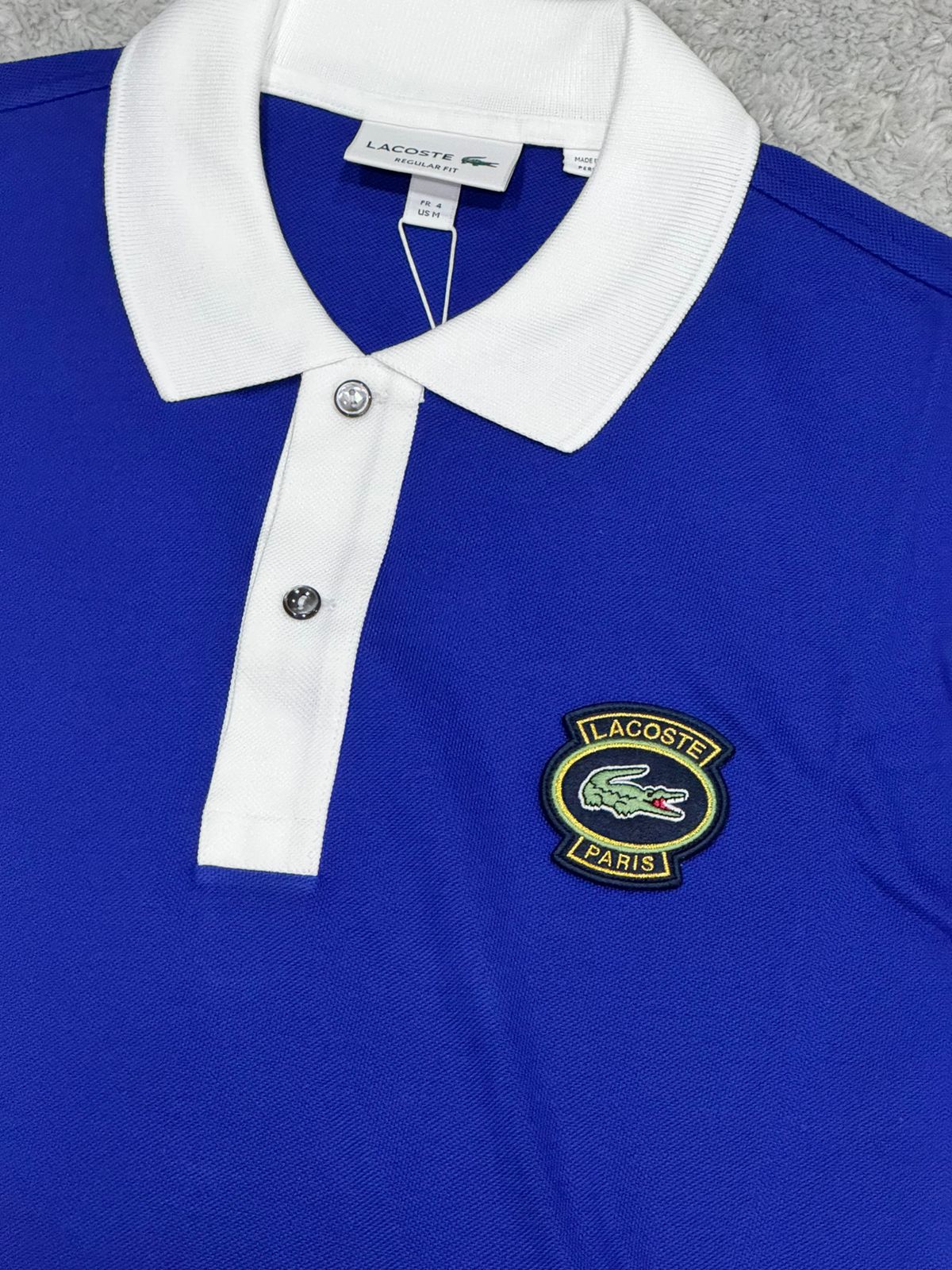 Polo Lacoste Paris Azul Royal - Loja Vei do tenis- os melhores