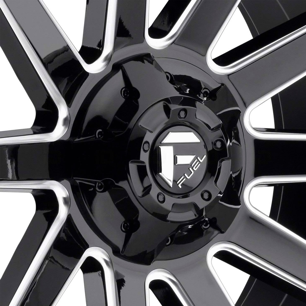 Jogo de Rodas Fuel Contra D616 20x9 8x165.1 +20MM Preto Fosco Fresado ...