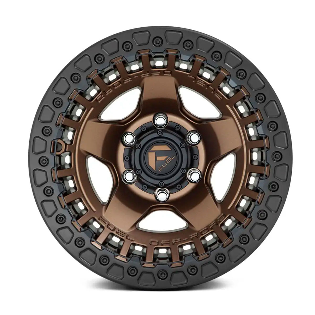 Jogo de Rodas Fuel Warp Beadlock D119 17x9 6X139.7 -15MM Bronze Fosco ...
