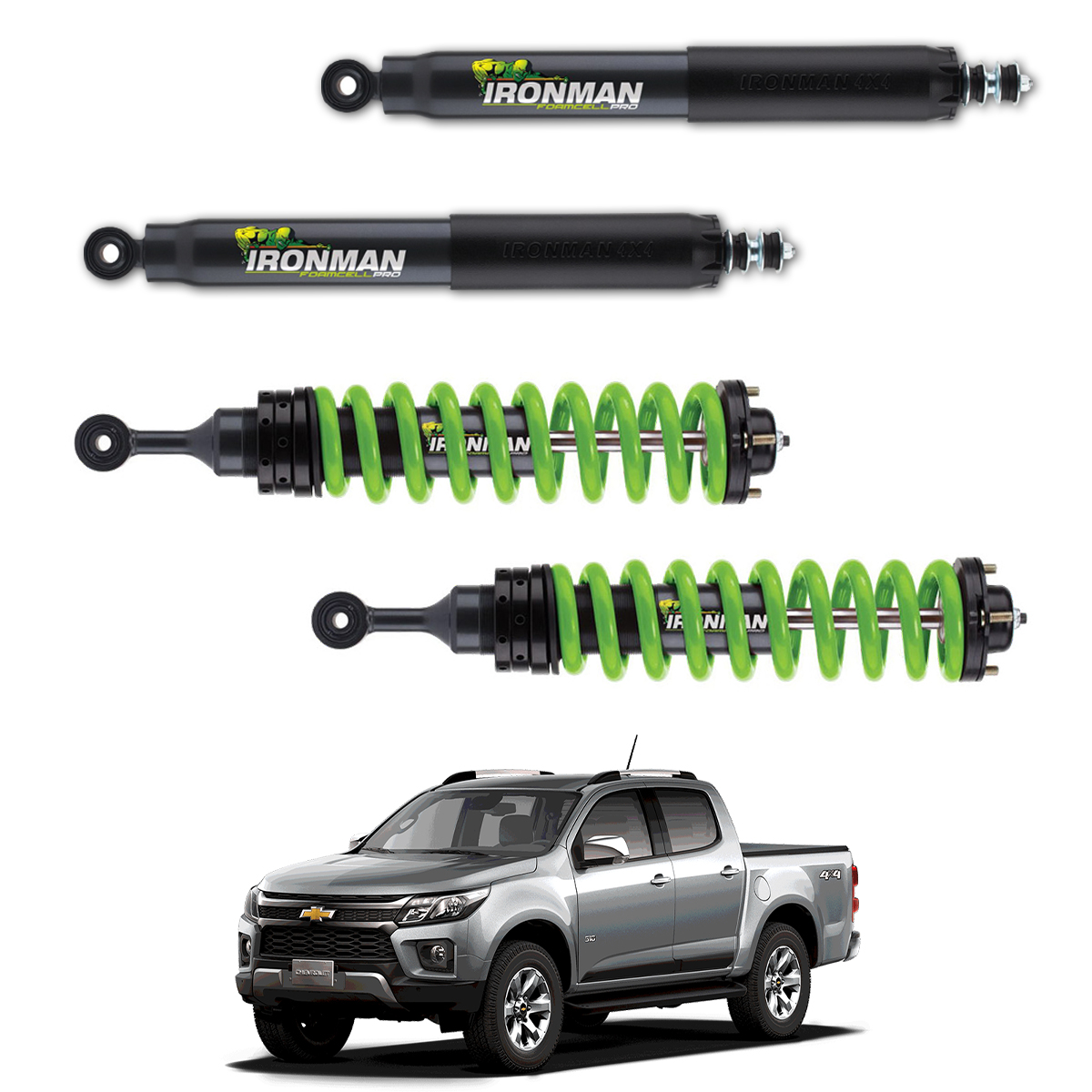 Kit Suspensão IronMan Foam Cell para Chevrolet S10 2013 a 2024 - 4x4 ...