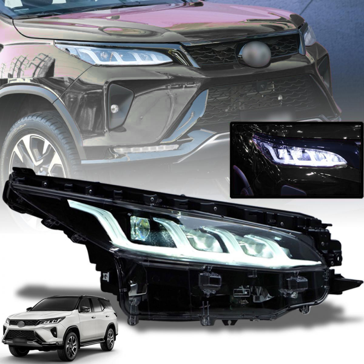 Farol Dianteiro Toyota SW4 2016 a 2020 Modelo 2021 - 4x4 Store Brasil