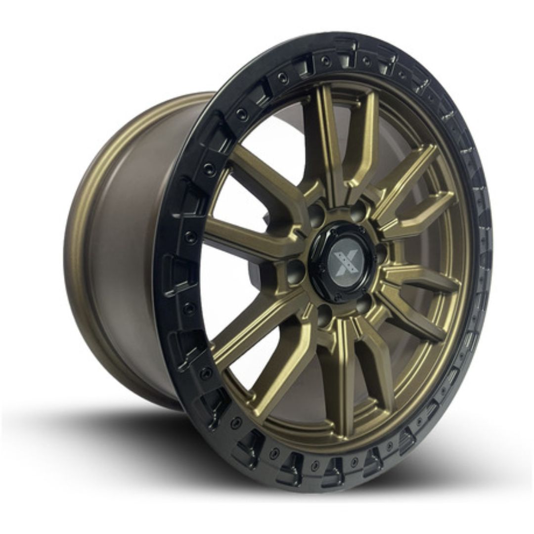 Roda RE Rebel 18x8 6x139.7 0mm Bronze c/ Borda Preta - 618323 - 4x4 ...