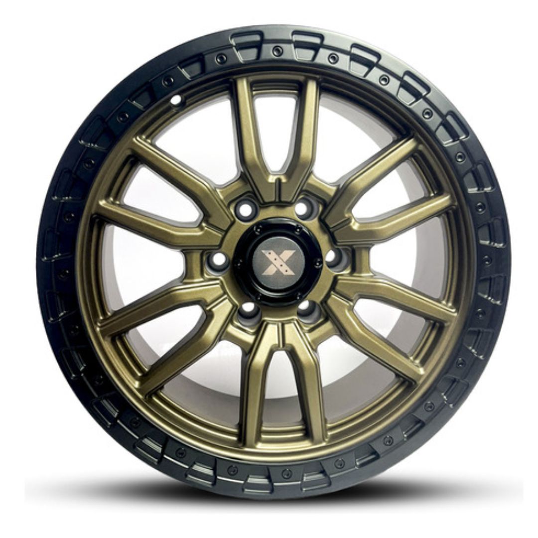 Roda RE Rebel 18x8 6x139.7 0mm Bronze c/ Borda Preta - 618323 - 4x4 ...