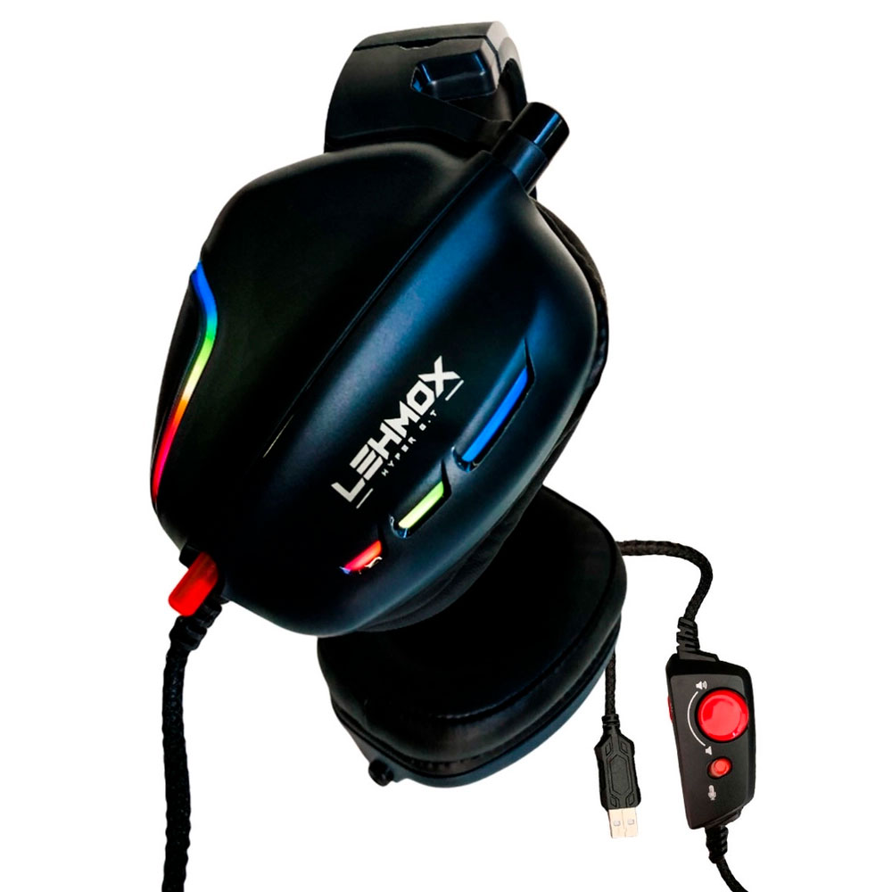 Headset Gamer 7.1 Usb Led - Lehmox - Rgb GT-F17 - LevTech Store