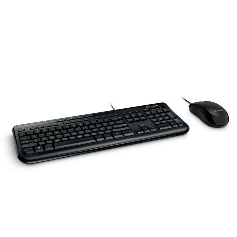 Kit Teclado E Mouse Com Fio Microsoft - Wired Desktop 600 - APB-00005 ...