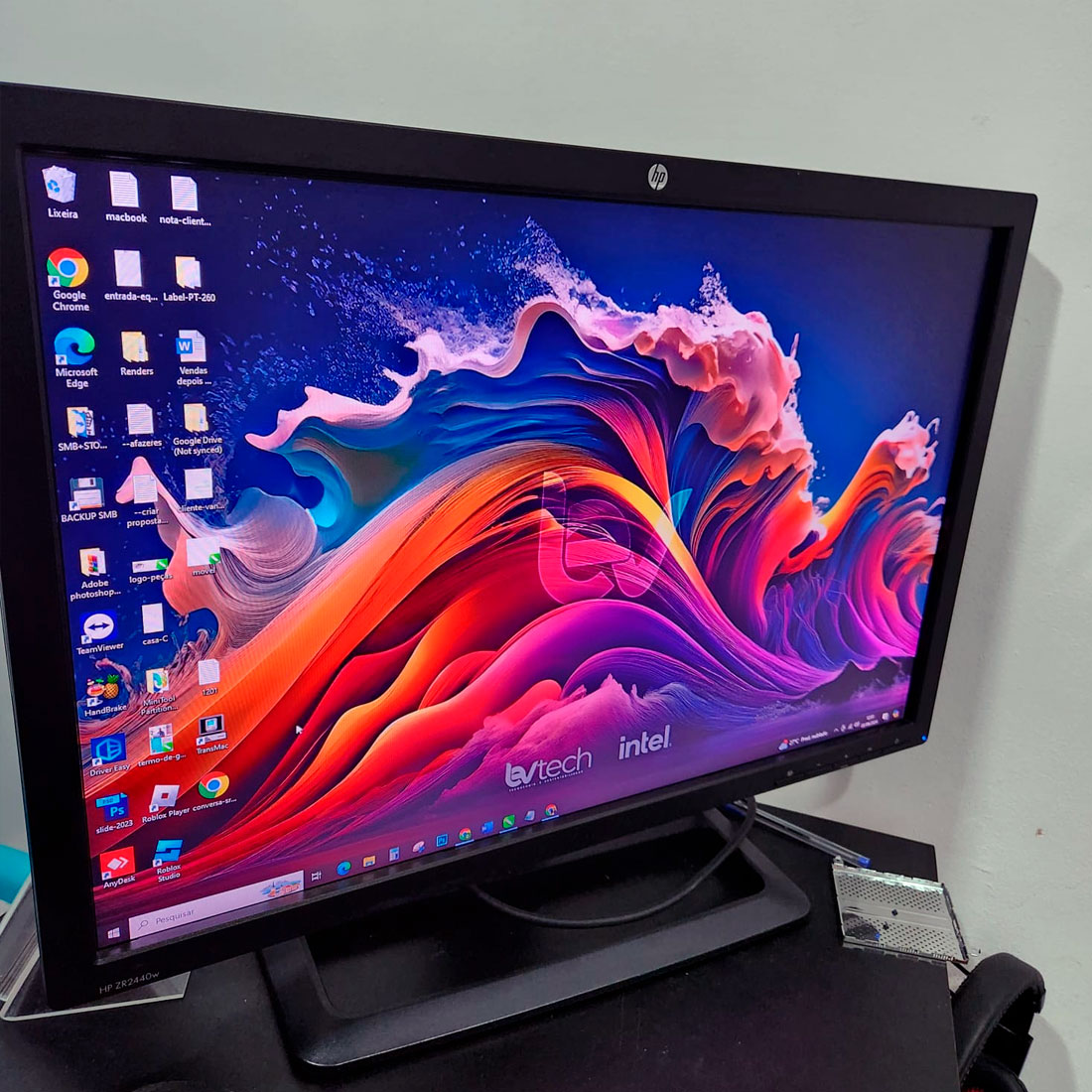 Monitor HP ZR2440W IPS LED iluminado a contraluz - Tela 24" - Full HD ...