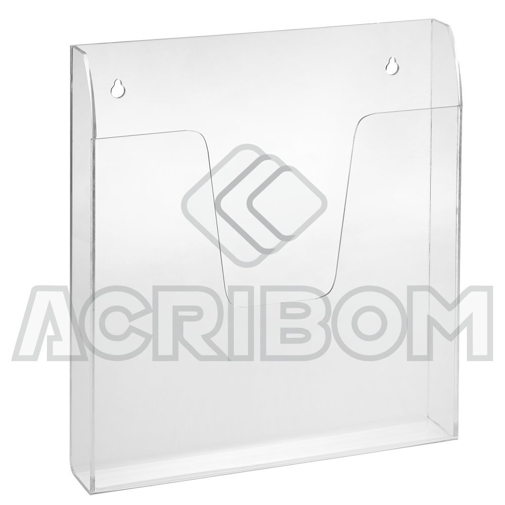 Display Acrílico A4 de Parede Suporte Acrílico, Porta Folhas Acribom ...