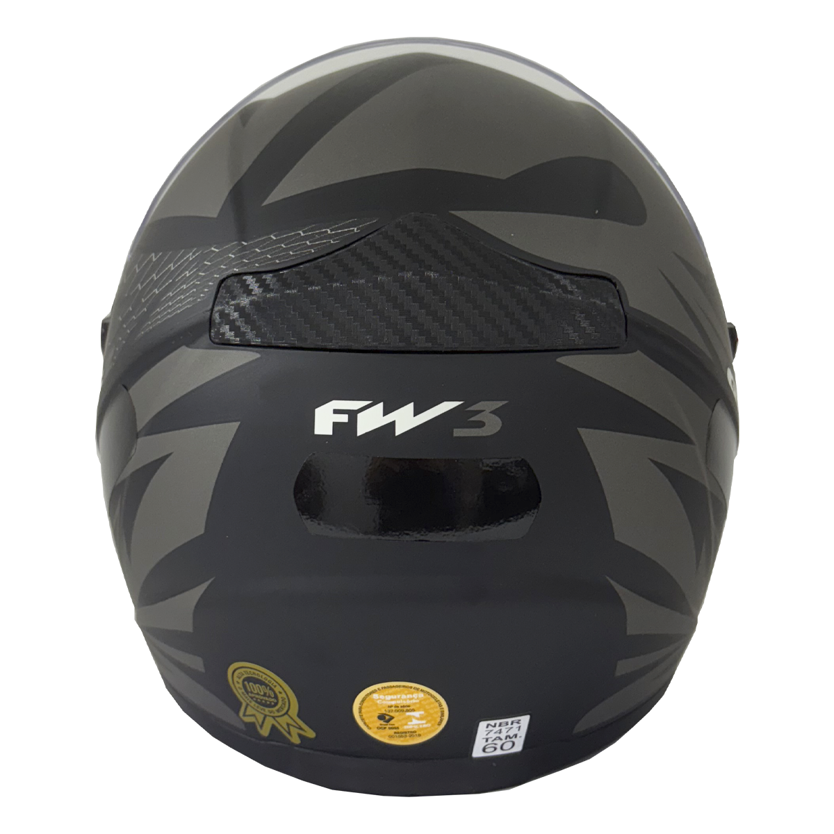 Capacete Fechado Moto Com Narigueira Alta Fw3 Gt2 Preto Fosco - Sampaio ...
