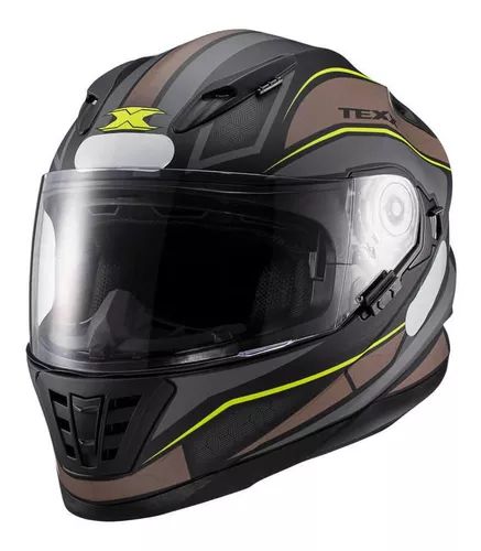 Capacete Texx Fechado Wing Broker Verd - Maremoto
