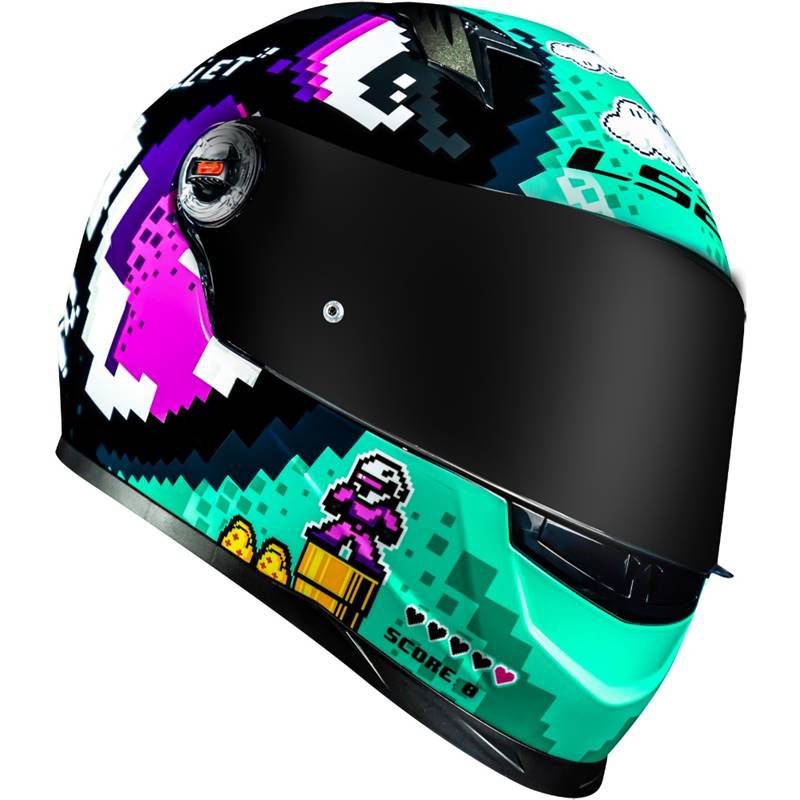 Capacete LS2 FF358 Bullet - Preto/Azul - Maremoto