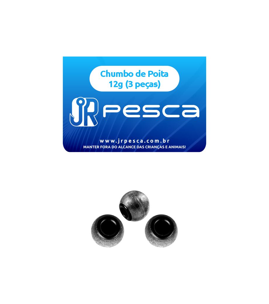 Chumbada de Poita com furo largo - Aperta o Play Fishing