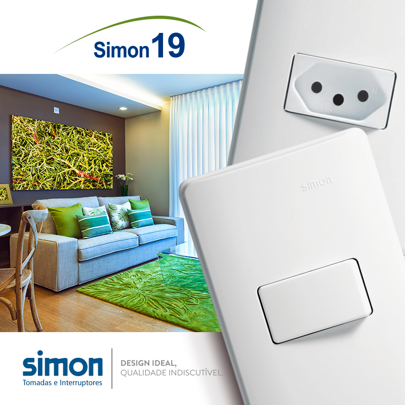 Módulo Interruptor Bipolar Simples 10A – Linha Simon 19/20 | - Disfer