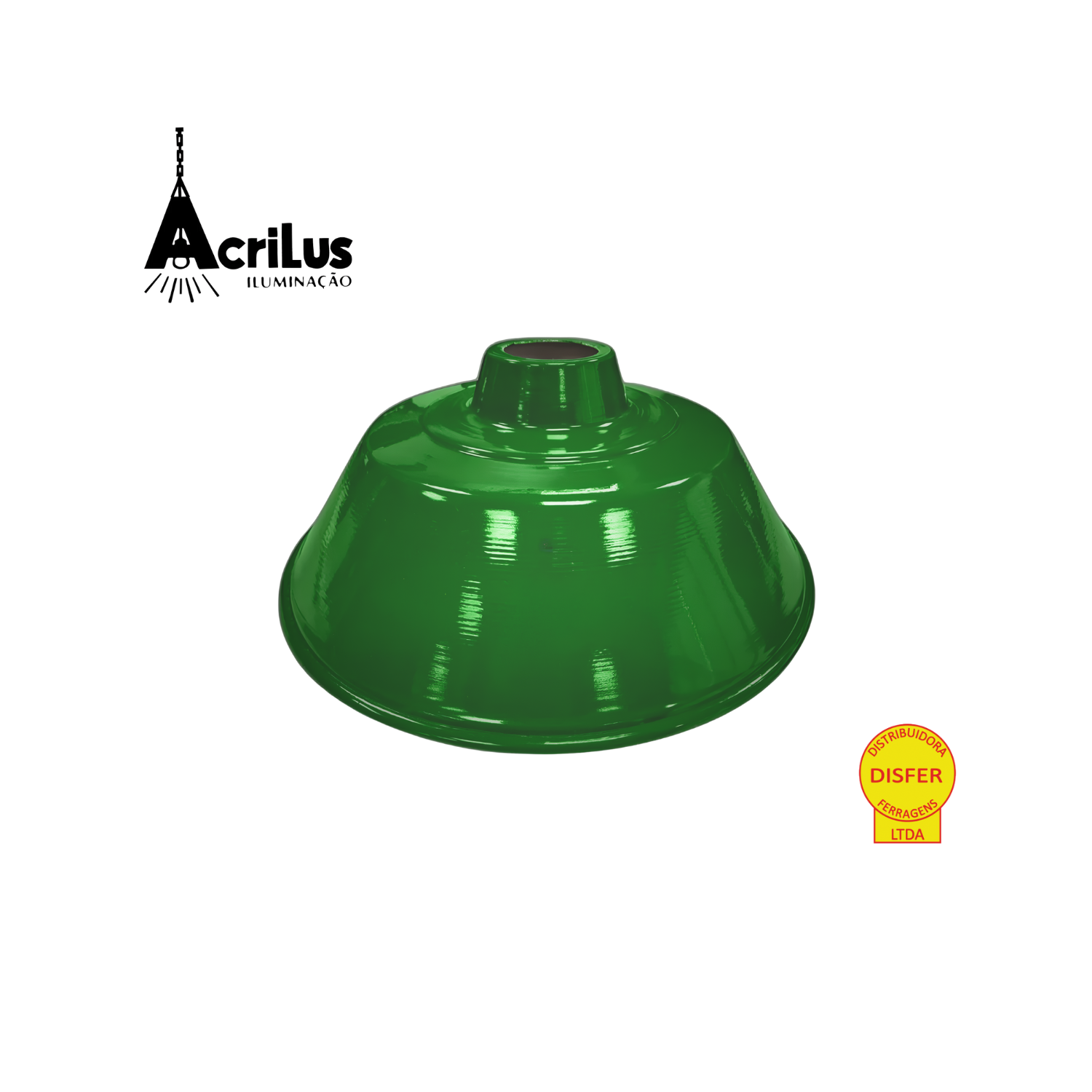 Prato para Refletor Bedd 10" Verde – Acrilus - Disfer
