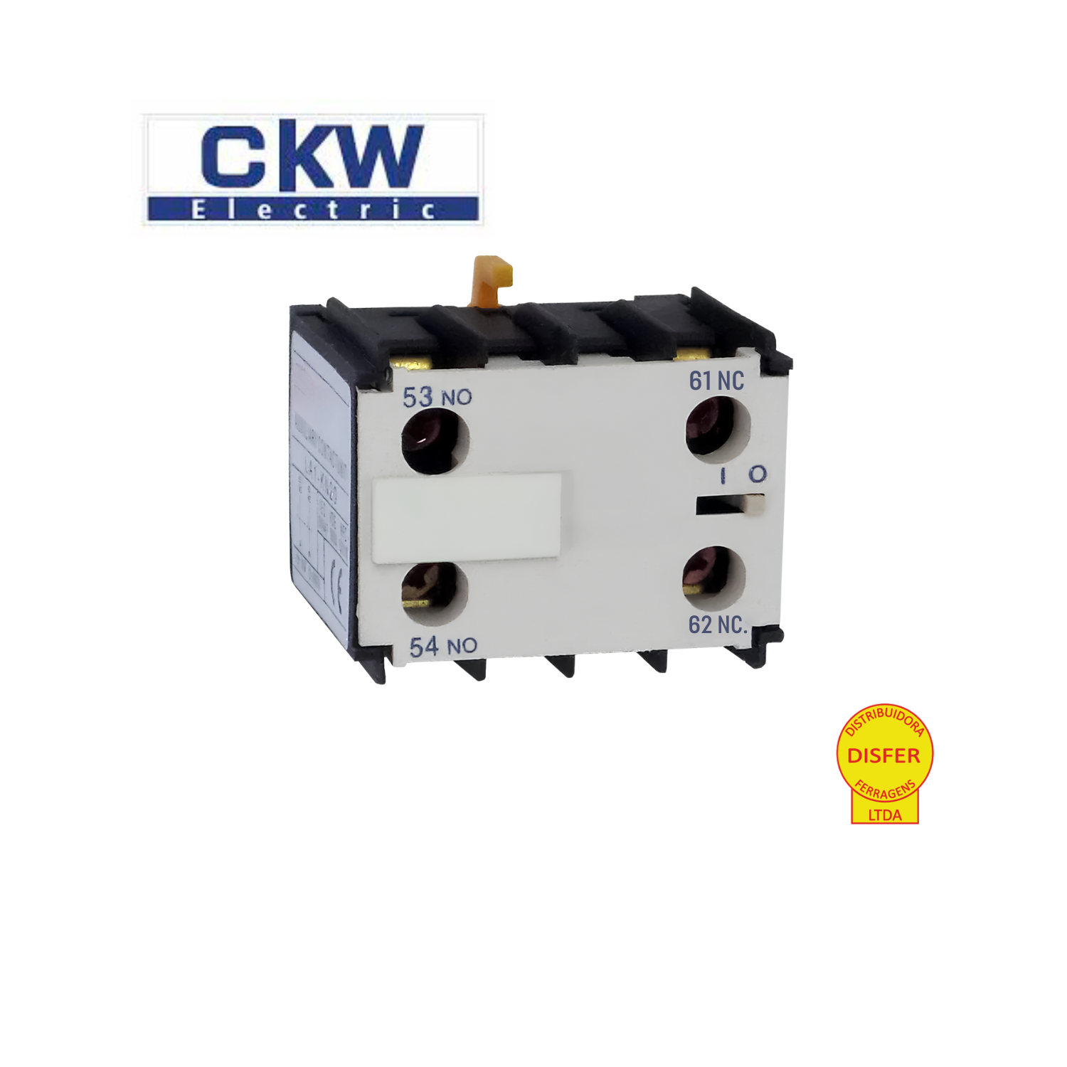 Bloco Auxiliar Mini Contator NCF6-11 1NA+1NF – CKW | Disfer - Disfer
