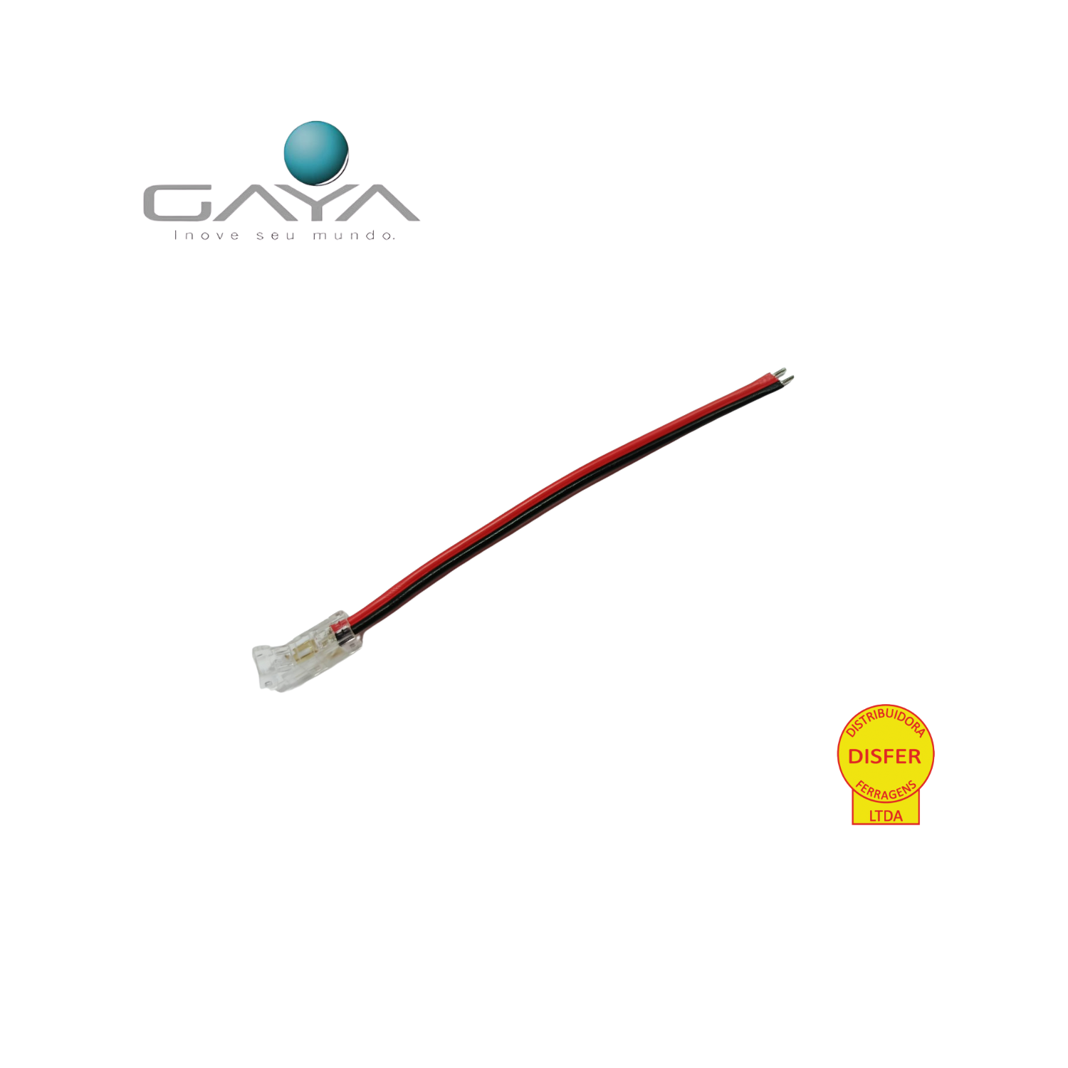 Conector Plug and Play para Fita LED Pratik Slim 8w - Gaya | - Disfer