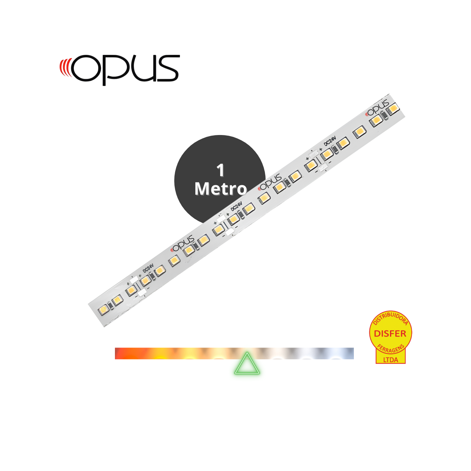 Fita LED Rígida 1m 20W 3120lm 4000K 24V – Opus | Disfer - Sã - Disfer