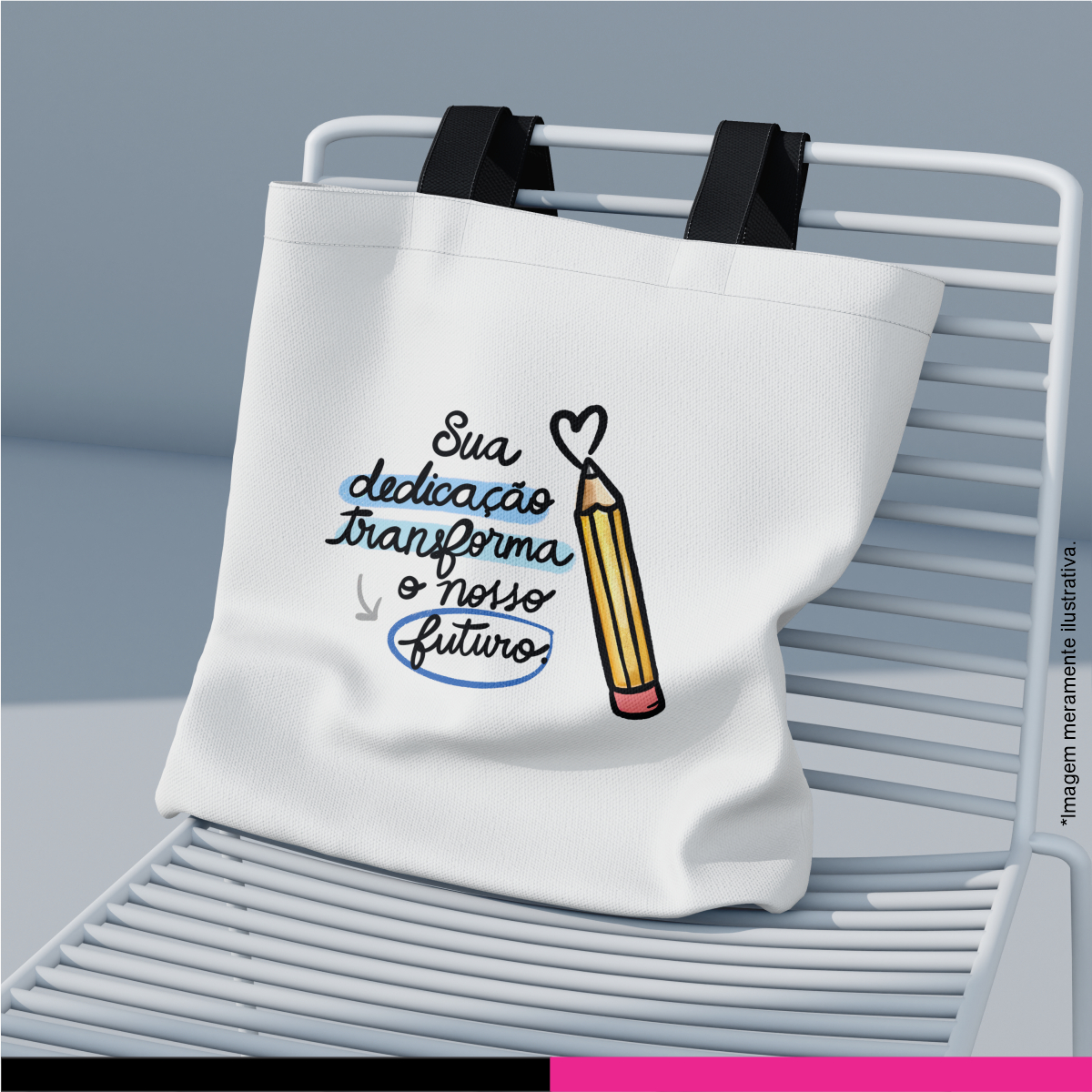 Ecobag Dia dos Professores – Arte Pronta - Gráfica Viva Print