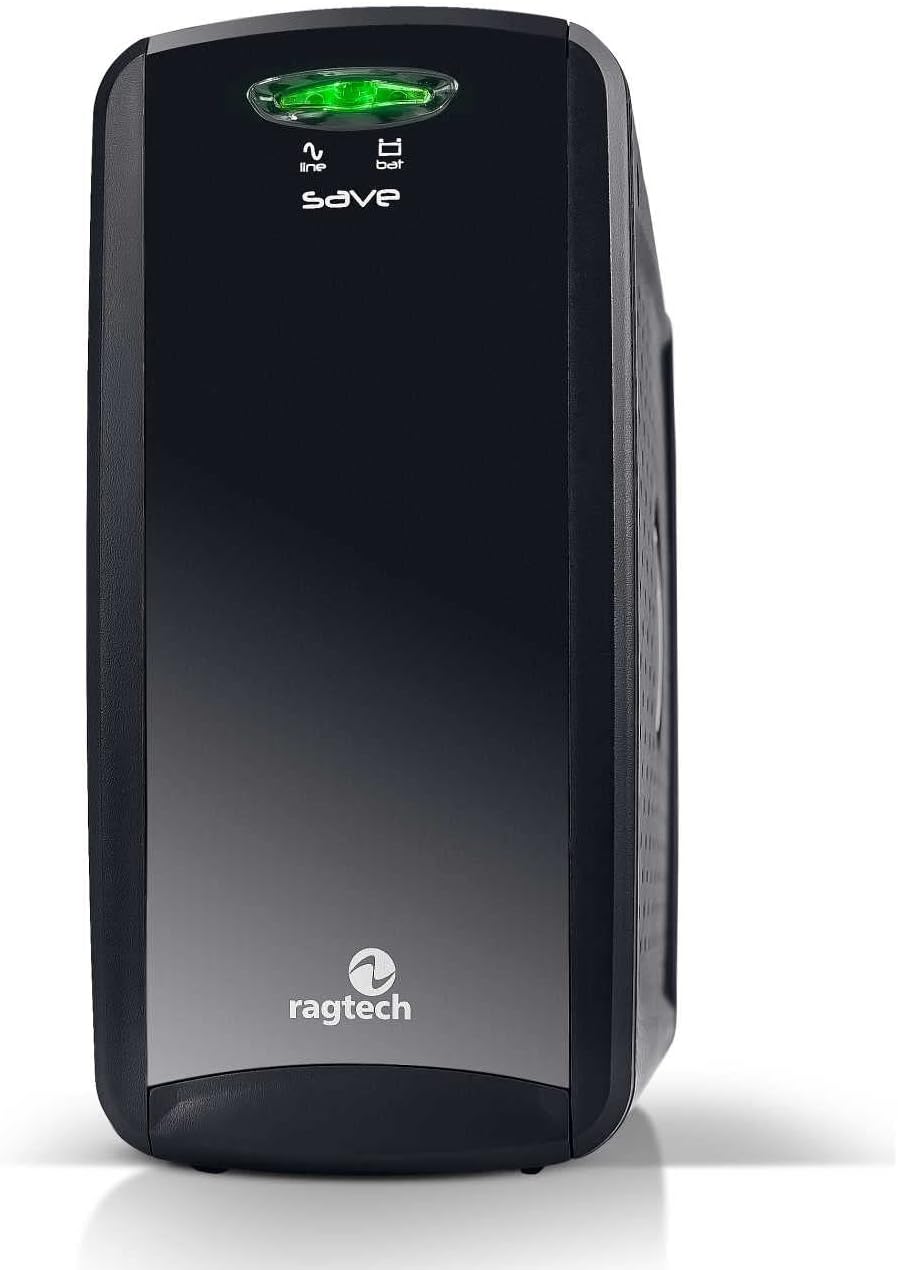 RAGTECH – Nobreak New Save NSV 700 – 700VA/350W – 220V – 6 tomadas – Modelo 4124 - BRASPOWER