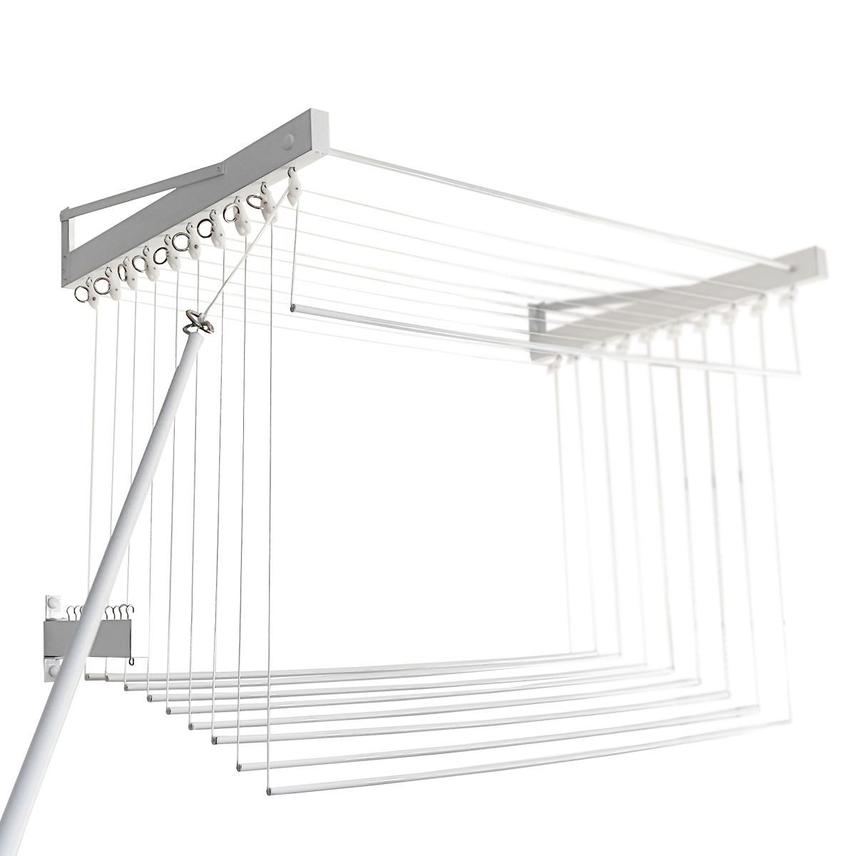 Varal de Roupas Varal de Parede 10 Varetas Individuais REFORÇADDO ...