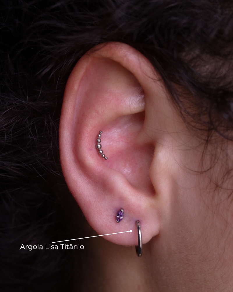 Piercing Argola Argolinha Lisa em Titânio - Alternative Piercing ...