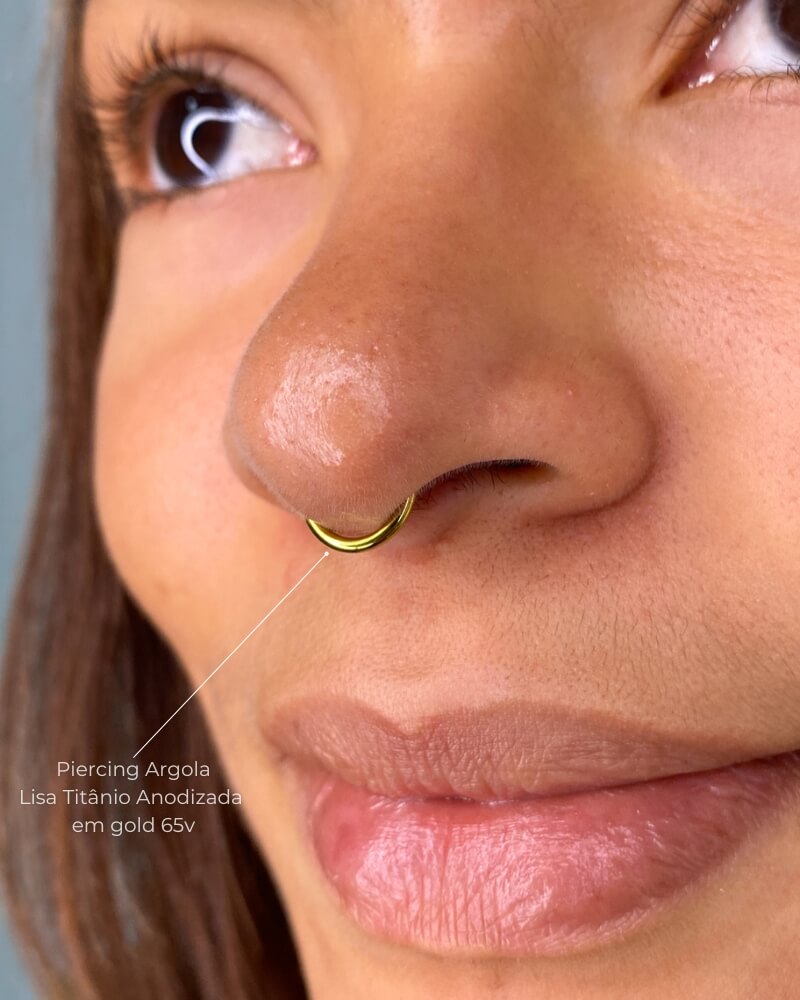 Piercing Argola Argolinha Lisa em Titânio - Alternative Piercing ...