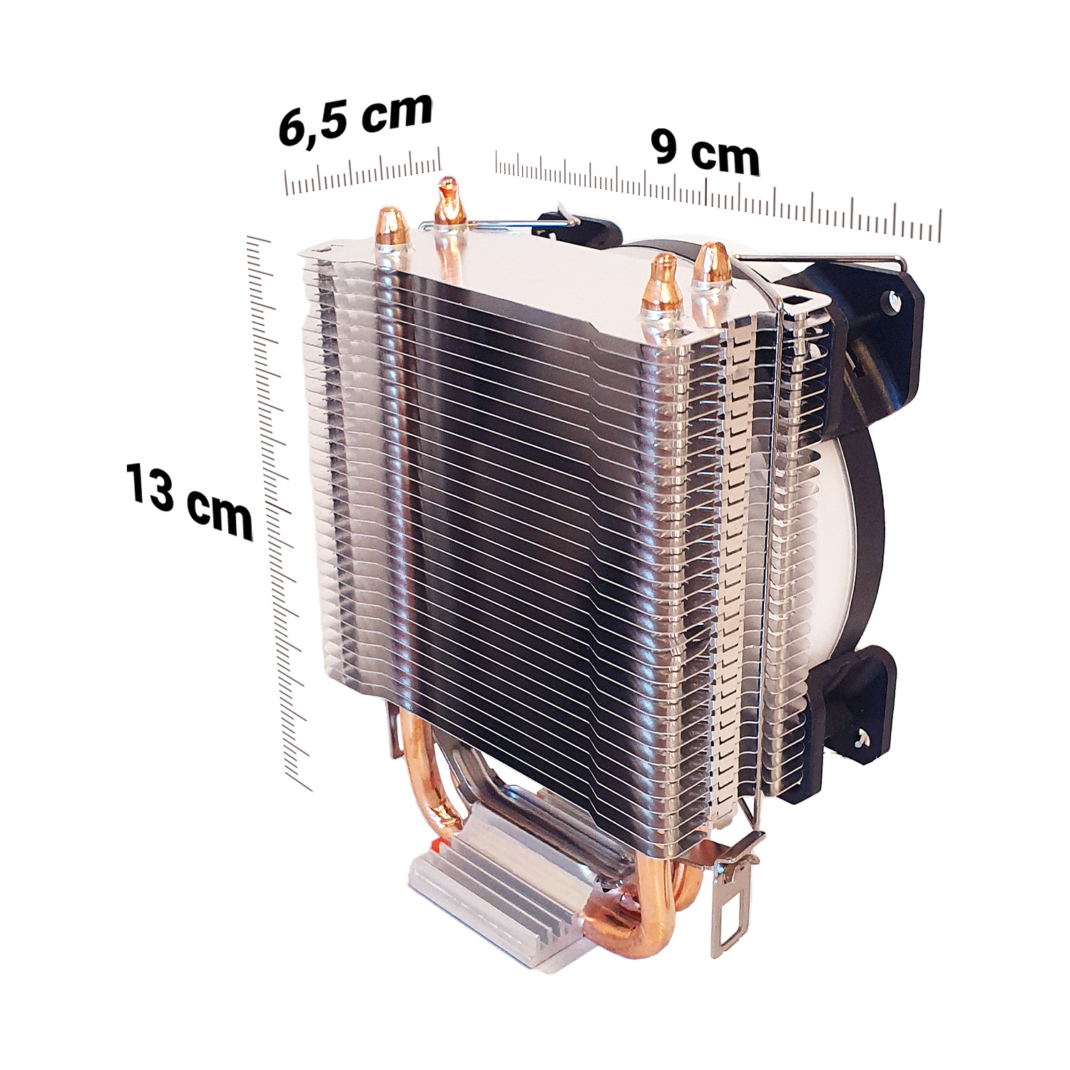 CPU Air Cooler Universal RGB C/ 2 HeatPipes de Cobre P/ Processadores ...