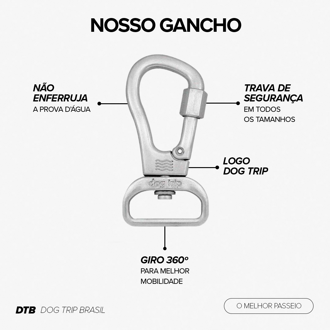 Guia com amortecedor para cachorros Padang - Dog Trip Brasil