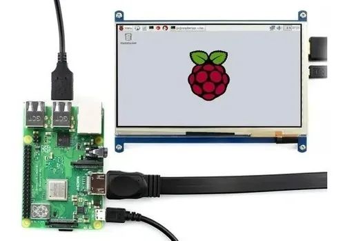 Tela Lcd De 7 Polegadas Para Raspberry Pi4 Touch 1024x600 - Blutu ...