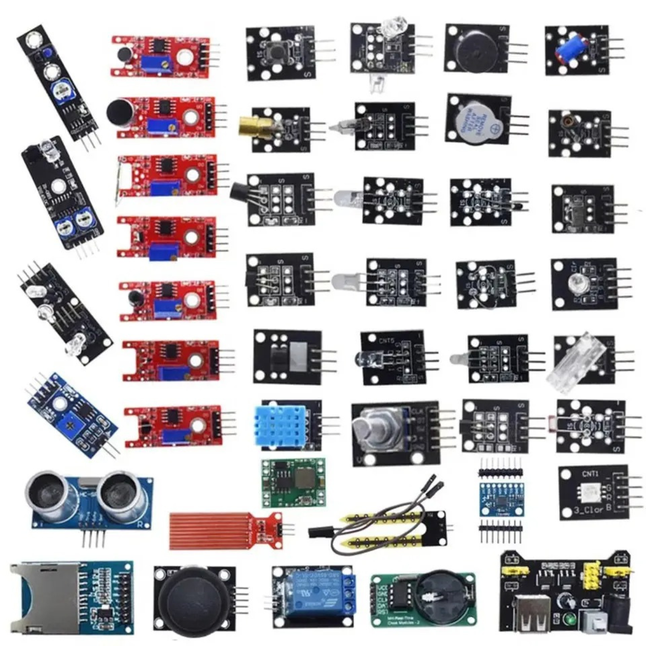 Kit Com 45 Módulos, Sensores Arduino, Pic, Raspberry - Blutu - Loja de ...