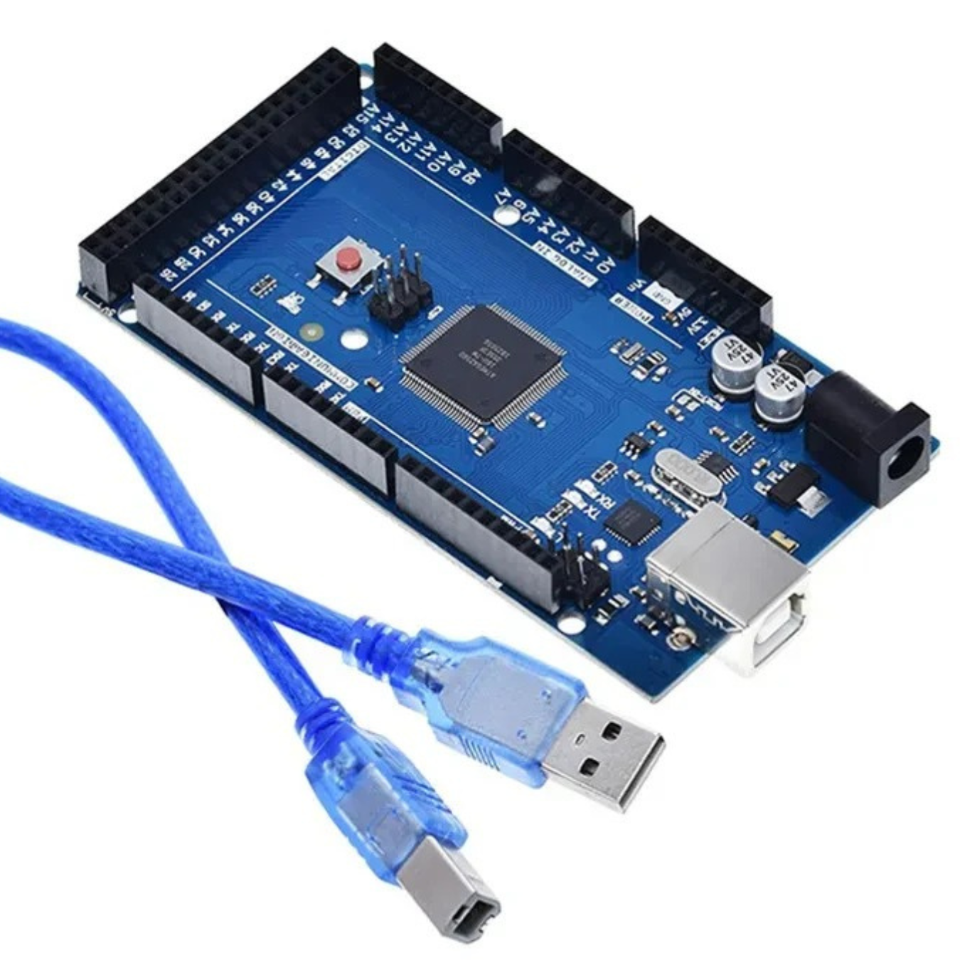 Placa Compatível Arduino Mega 2560 R3 Com Cabo Atmega16u2 - Blutu ...