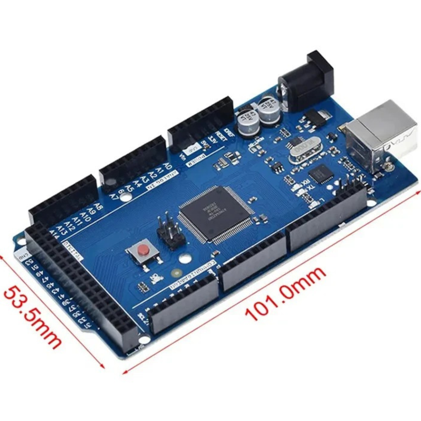 Placa Compatível Arduino Mega 2560 R3 Com Cabo Atmega16u2 - Blutu ...