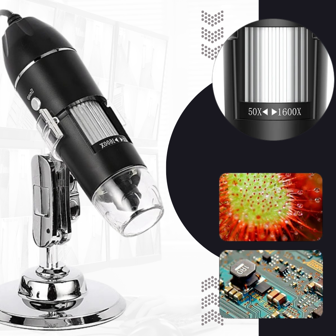 Microscópio Lupa Digital Wi-fi Camera Hd 1080p 1000x 50x Mb1 - Blutu ...