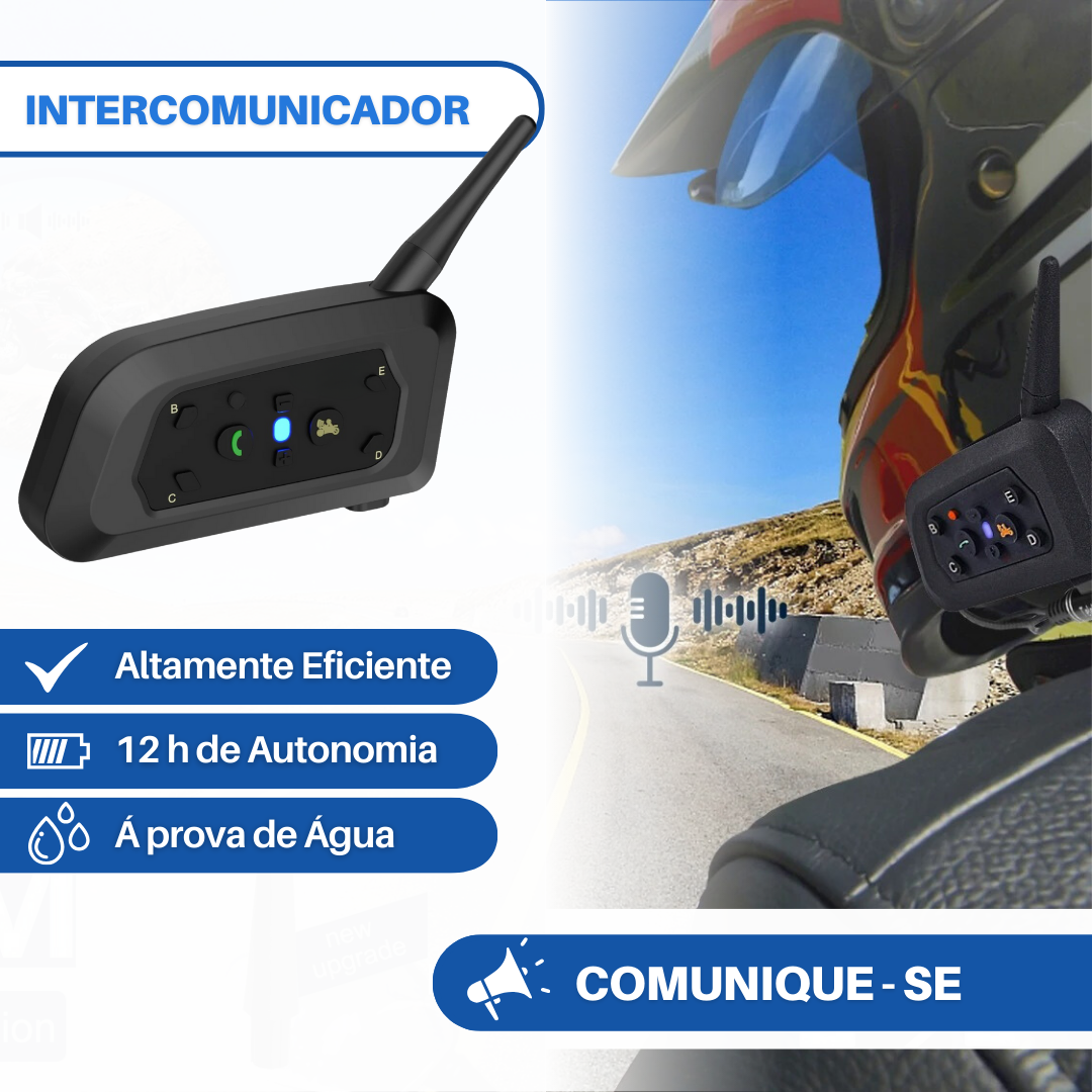 Intercomunicador Capacete Comunicador Moto V6 Promoção! - Blutu - Loja ...