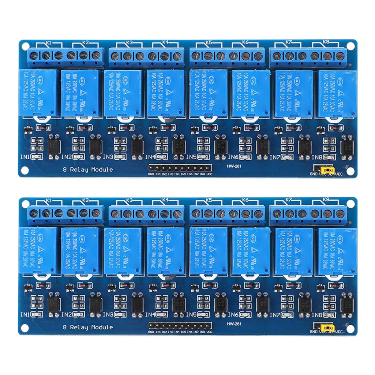 Módulo Relé Arduino 8 Canais 5v 10a Pic/automoção Promoção - Blutu ...