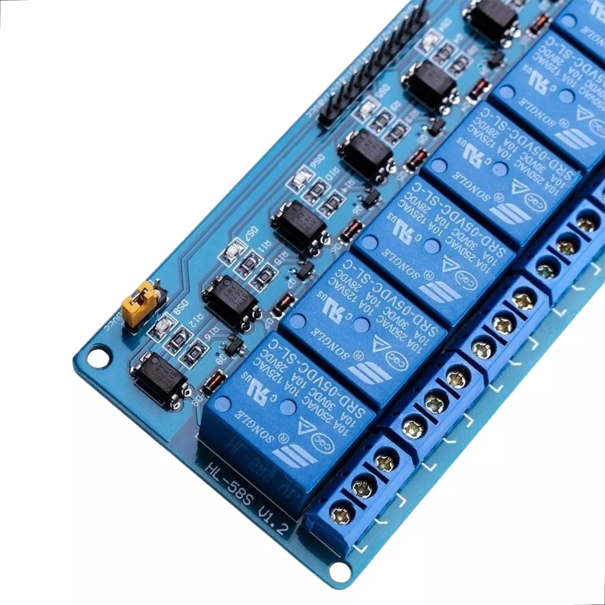 Módulo Relé Arduino 8 Canais 5v 10a Pic/automoção Promoção - Blutu ...