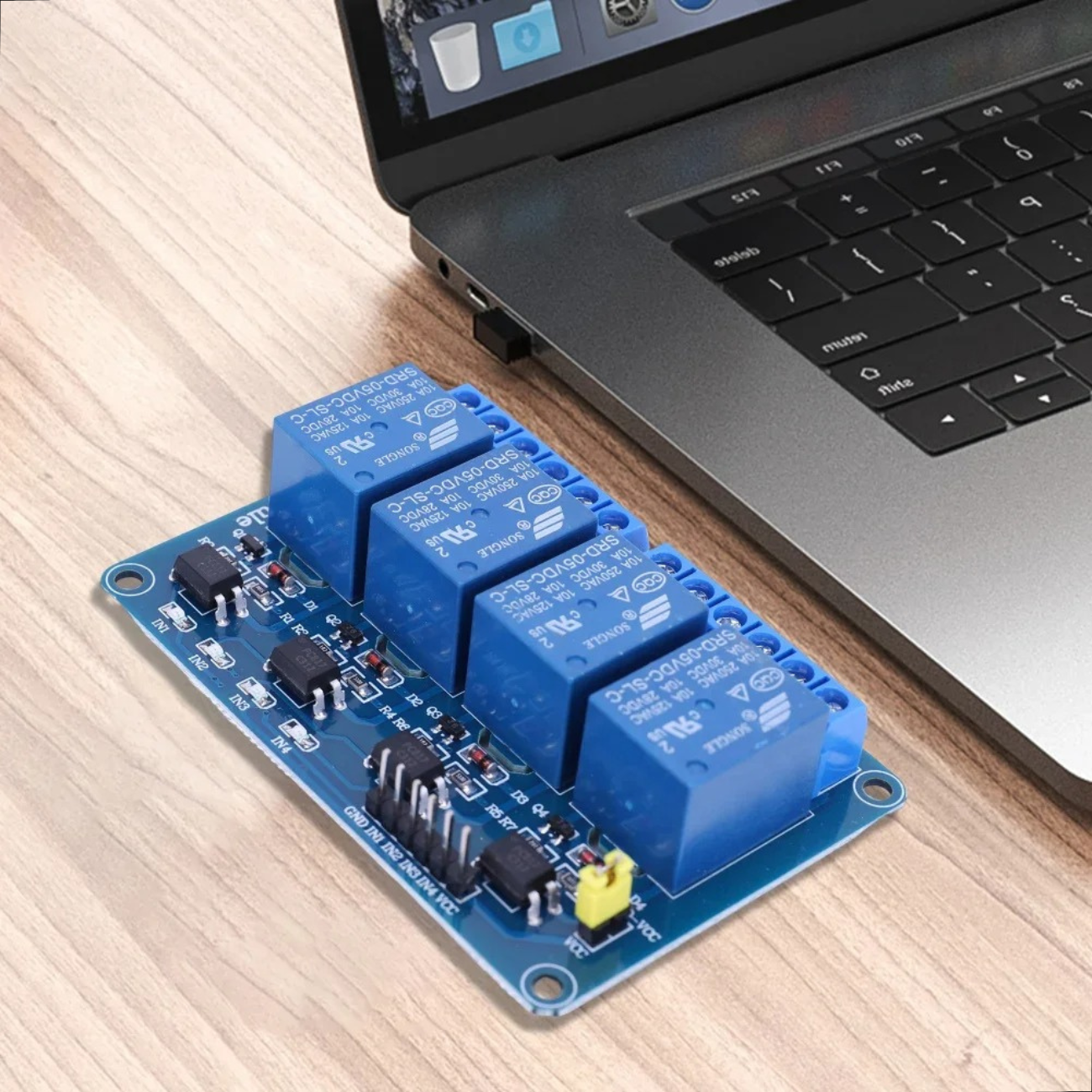 Módulo Relé Rele 4 Canais 5v 10a Para Arduino Pic Automação - Blutu ...