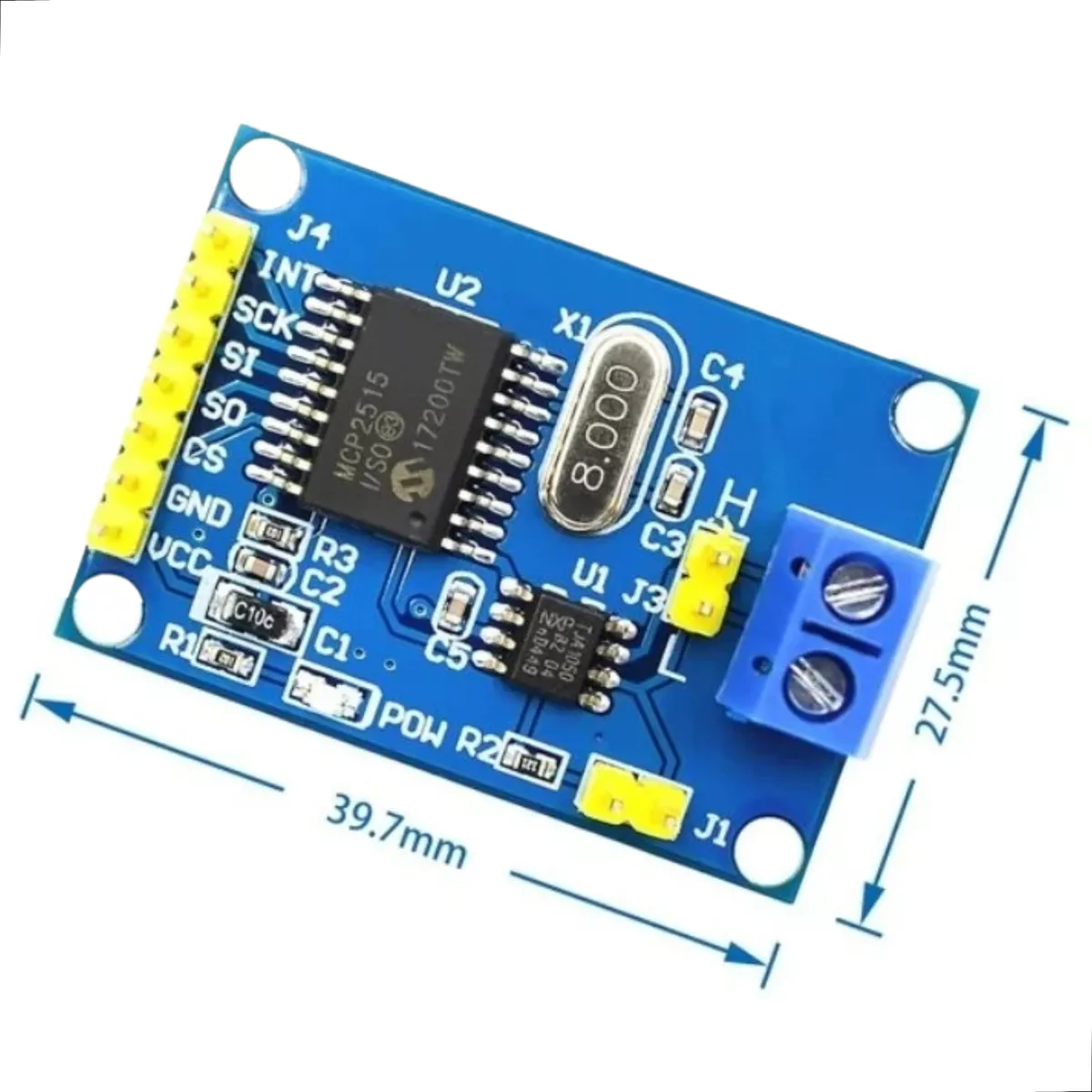 Módulo Can Bus Mcp2515 Tja1050 Obdii Serve Para Arduino - Blutu - Loja ...