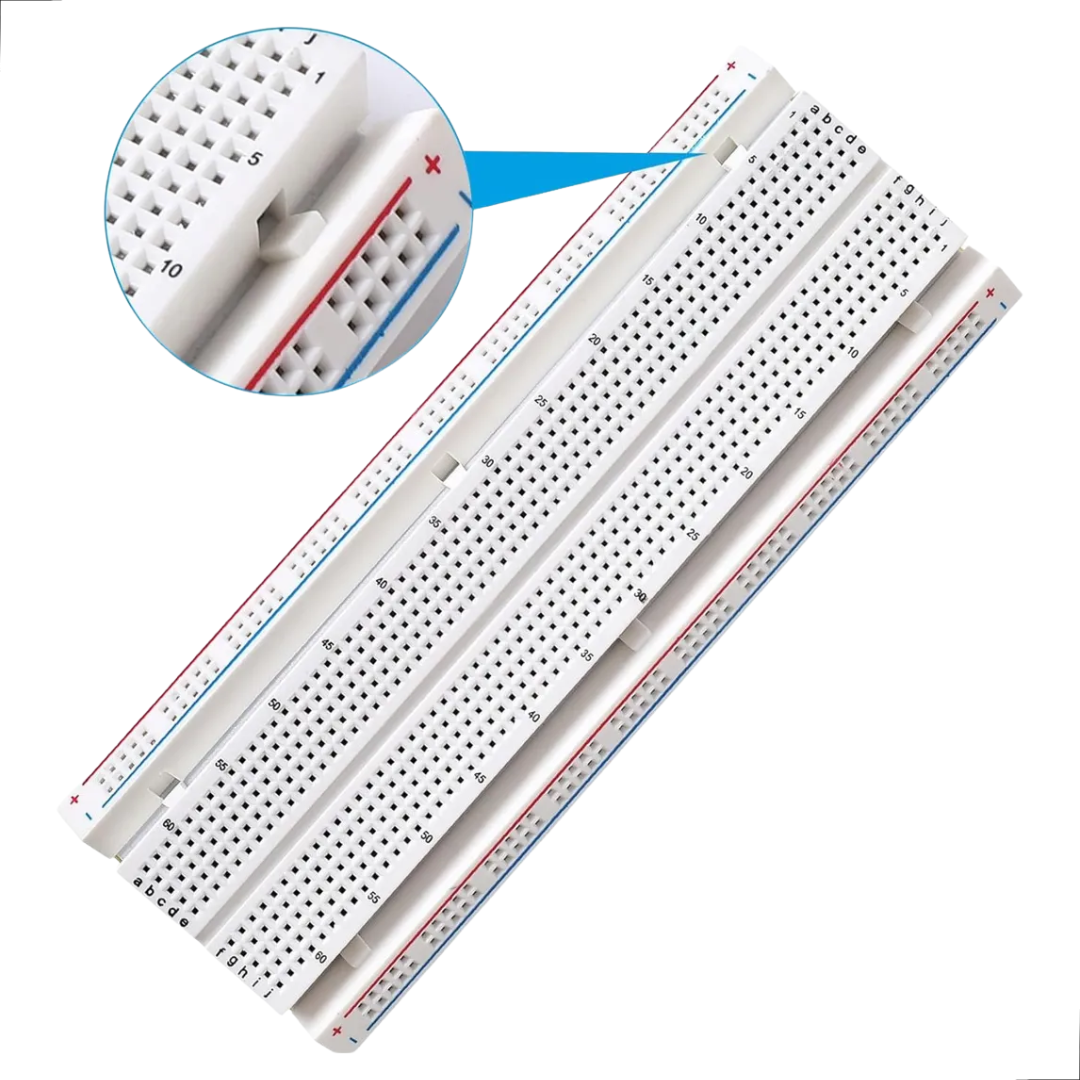 Protoboard 830 Furos / Breadboard 830 Pontos - Blutu - Loja de ...