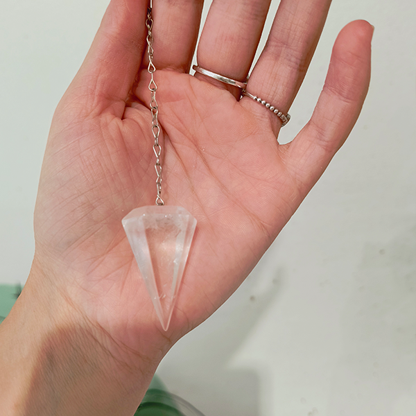 Pêndulo de Quartzo cristal - lojamundoflorescer