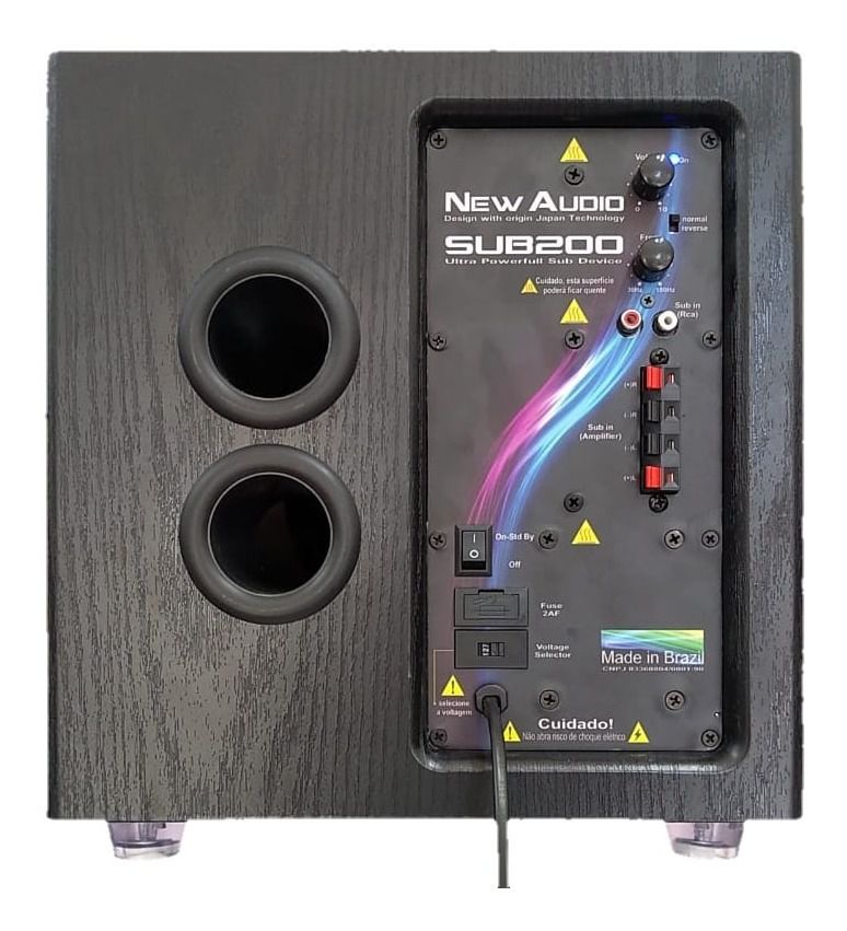 Subwoofer Ativo 8" Newaudio SUB200 Clean Design Downfiring ...