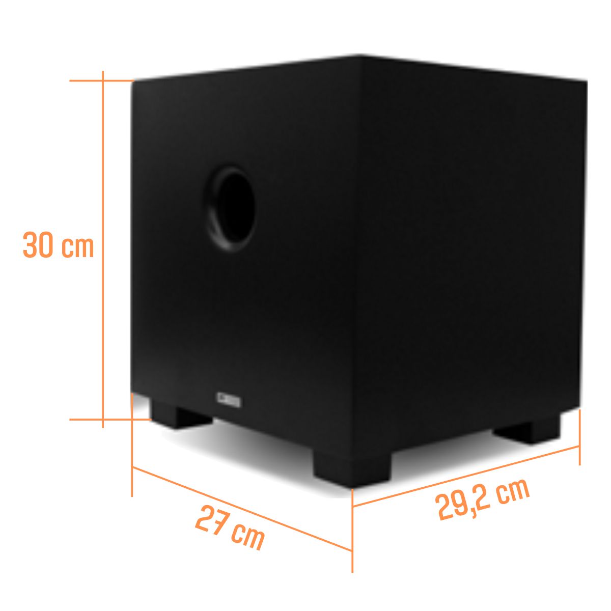 Subwoofer Ativo Aat Compact Cube 8 Polegadas 200w - ELETROHALEN - Loja ...