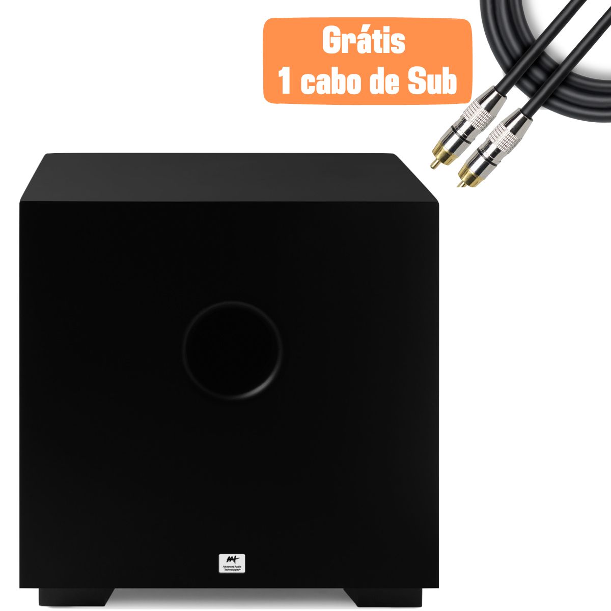 Subwoofer Ativo Aat Compact Cube 8 Polegadas 200w - ELETROHALEN - Loja ...